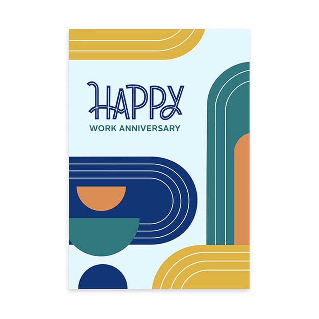 Colorfull Curves Work Anniversary Card | Hallmark Business